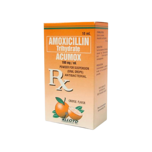 ACUMOX Amoxicillin Trihydrate 100mg / mL Powder for Suspension (Oral ...
